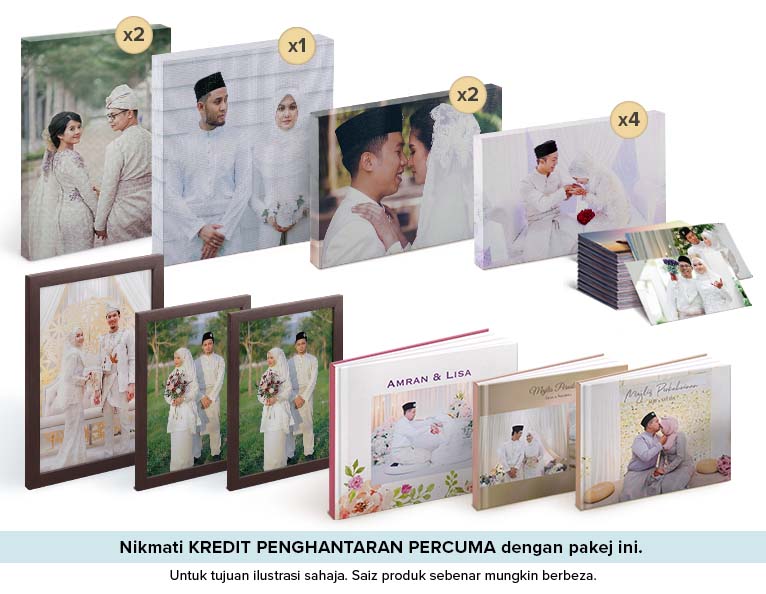 Pakej Perkahwinan: Hadiah Pengantin, Kad & Album Kahwin